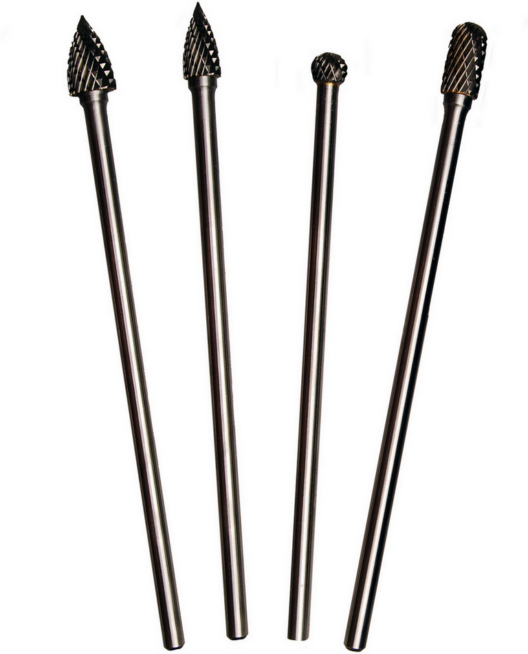 Fraises acier HSS extra-longues. Idéal pour perçages profonds.