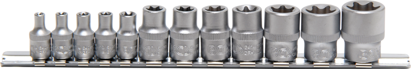 Douilles Carré 1/4 et 3/8 Torx femelle 12 pièces. Résistantes et ...