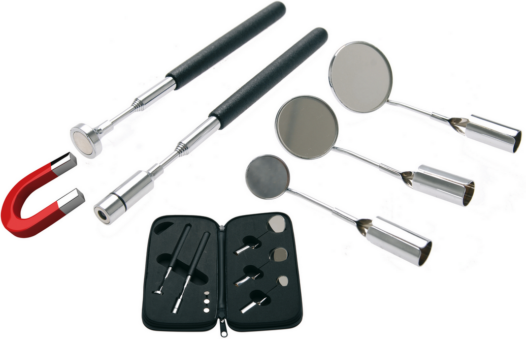 Aimant LED miroir inspection. Compact et lumineux pour zones difficiles ...