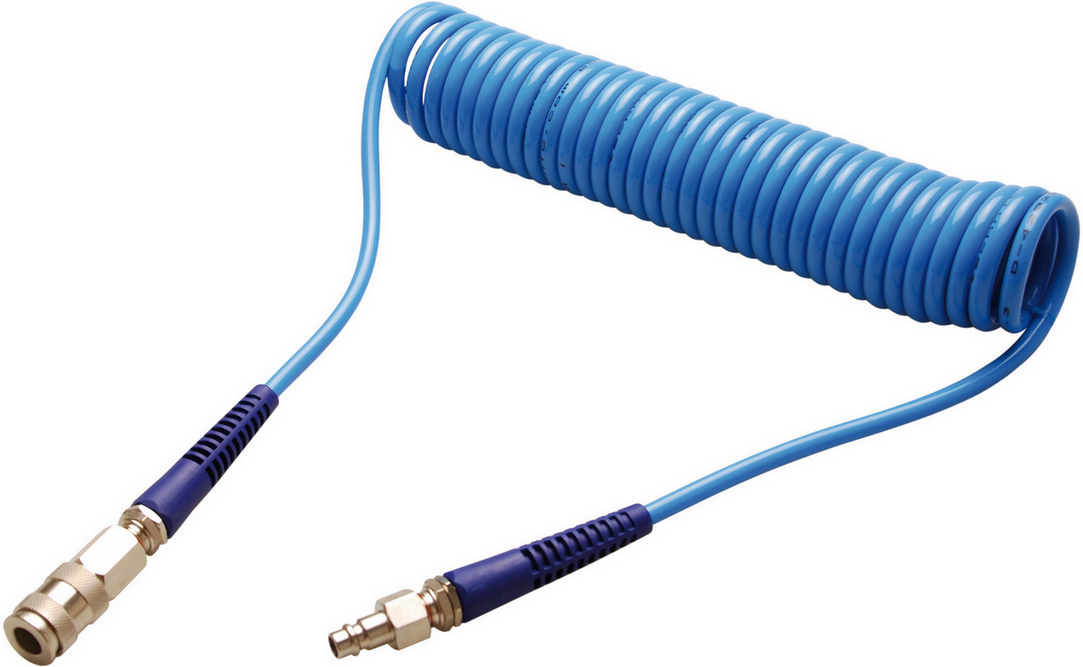 Tuyau spirale air comprimé 6 m. Idéal pour ateliers professionnels.