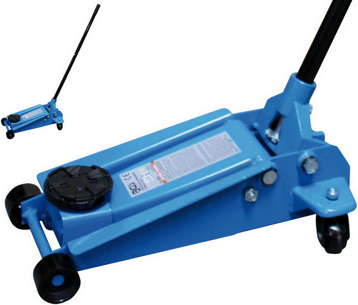 Cric rouleur hydraulique 3 t. Compact et robuste pour levage sécurisé.