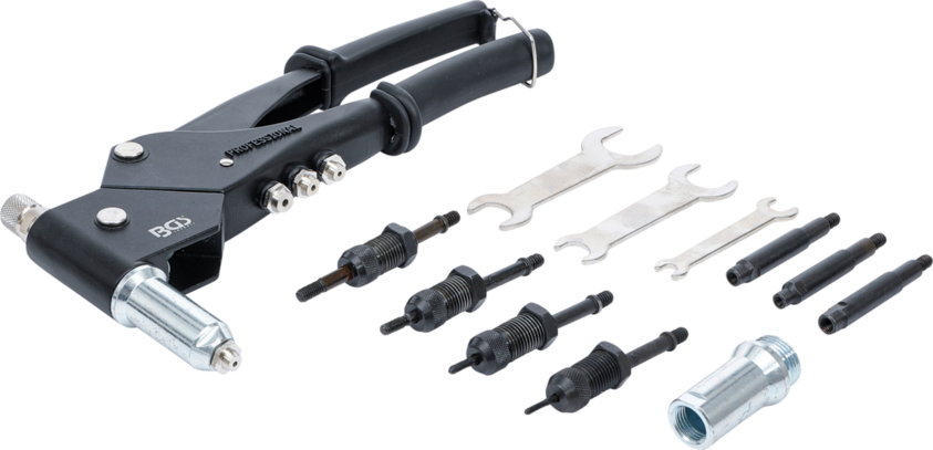 Jeu de pinces à riveter | pour rivets standard, écrous et goujons à sertir