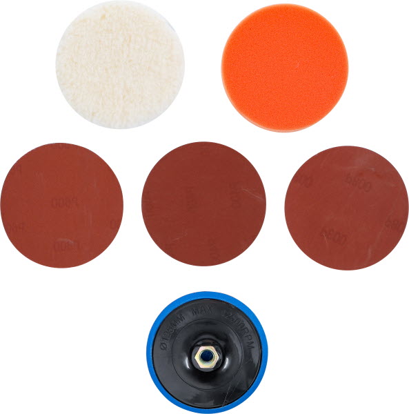 Disques polissage et ponçage diamètre 125 mm pour finitions soignées ...