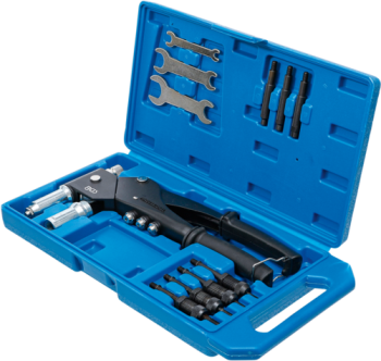 Jeu de pinces à riveter | pour rivets standard, écrous et goujons à sertir
